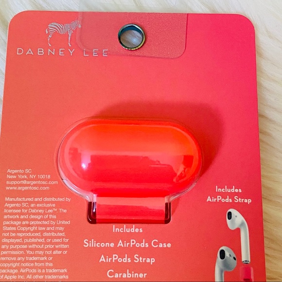 Dabney Lee | Other | Airpod Case With Straps Coral Pink Nwt | Poshmark